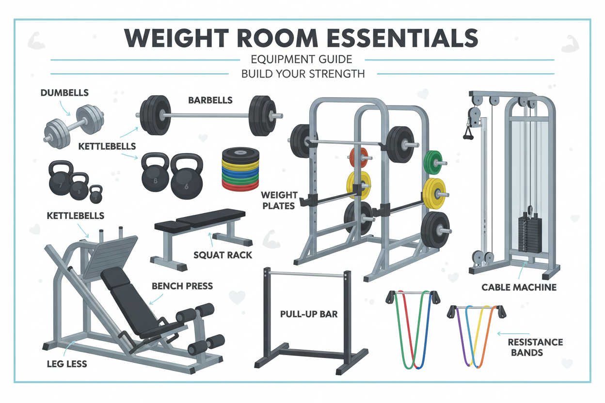Confused by the Weight Room? Here’s Every Piece of Equipment You Need