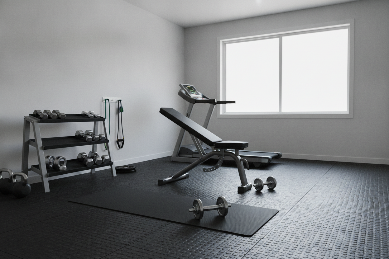 I Built a Beginner Month Workout Plan Using Just a Mat and a Bench