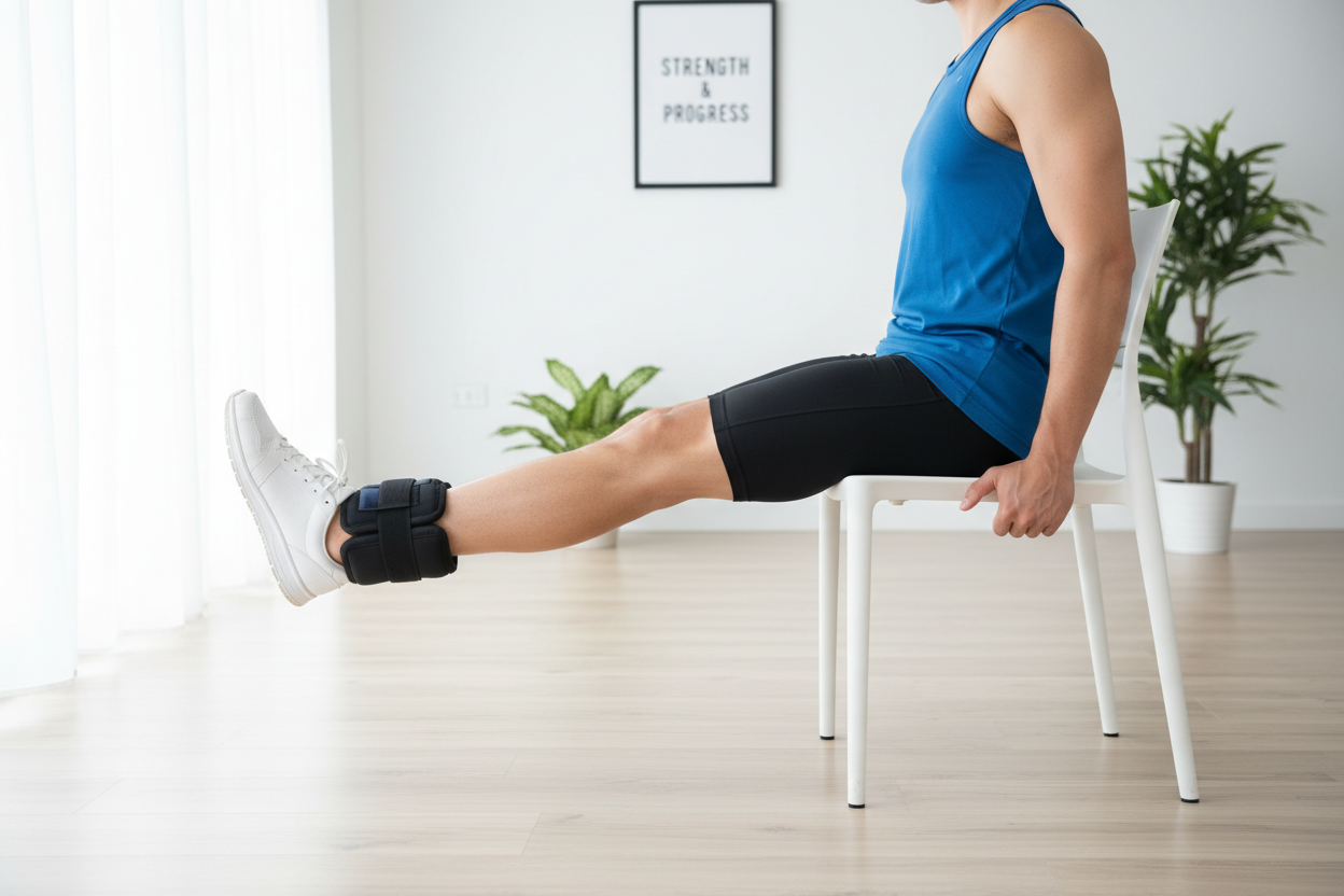 How to Build Leg Strength With Ankle Weight Exercises While Sitting