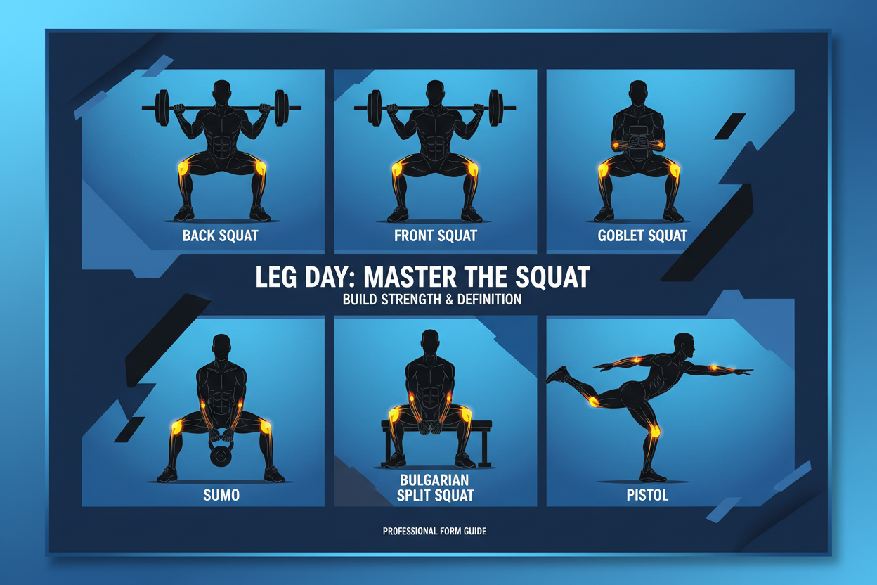 Kinds of Squats: The Definitive Guide for Total Leg Development