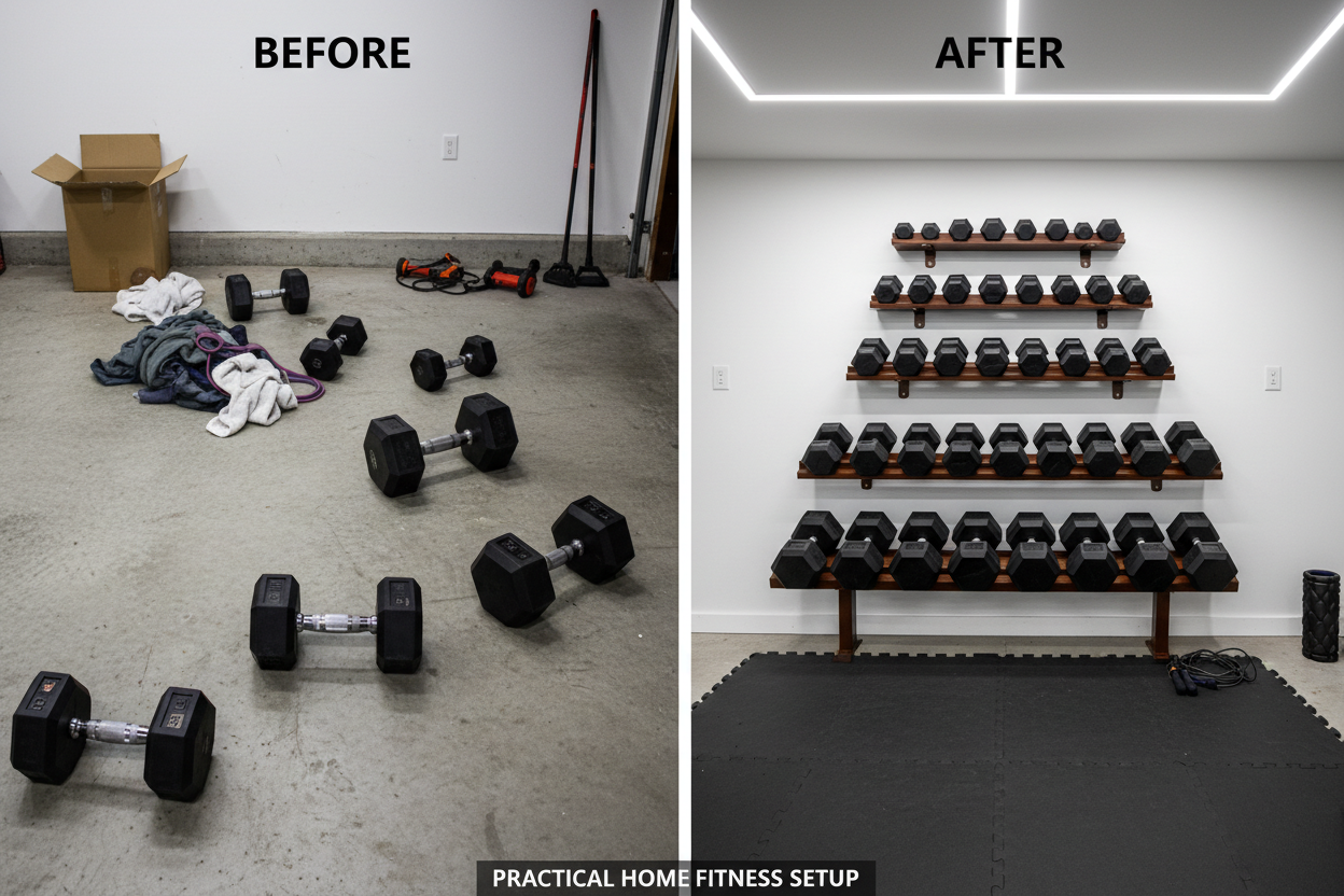 Stop Tripping Over Dumbbells: How to Reclaim Your Garage Gym Floor