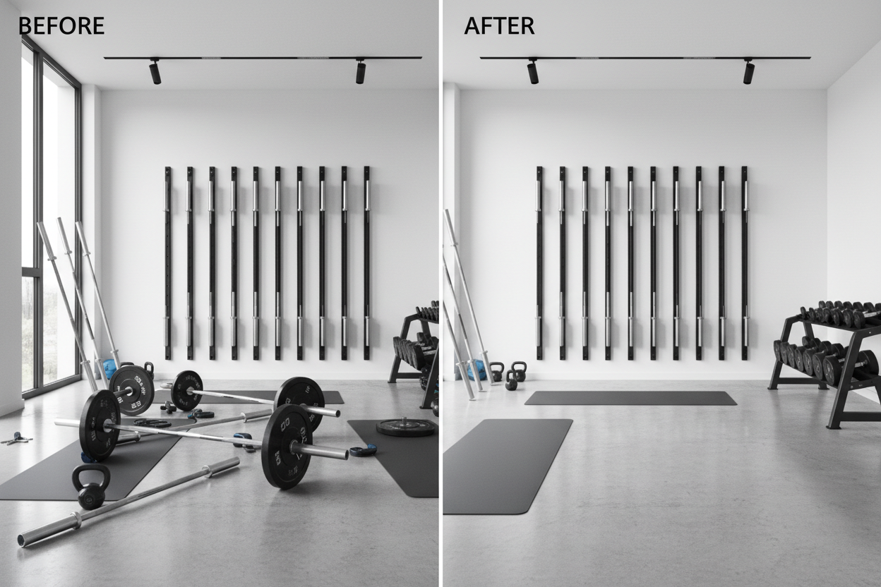 Stop Tripping Over Your Bar: Why Vertical Storage Saved My Home Gym